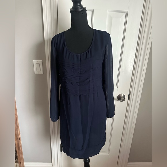 Max Studio | Dresses | Max Studio Elegant Navy Blue Dress | Poshmark
